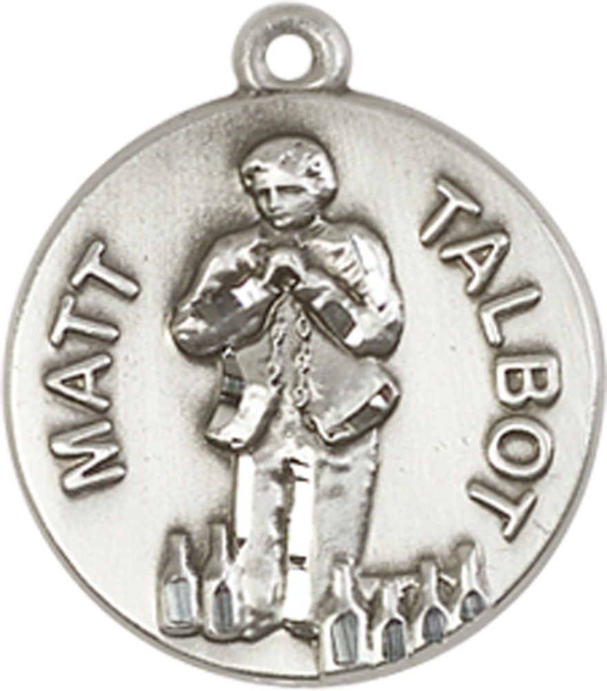 Sterling Silver Matt Talbot Medal | A.T. Merhaut, Inc.
